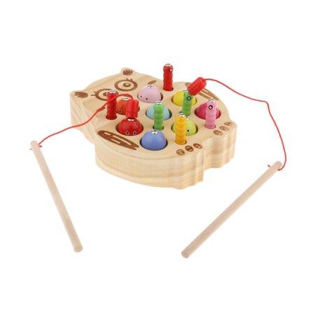 Cognitive Pairing Wooden Fishing Blocks Game Owl | Walmart Canada