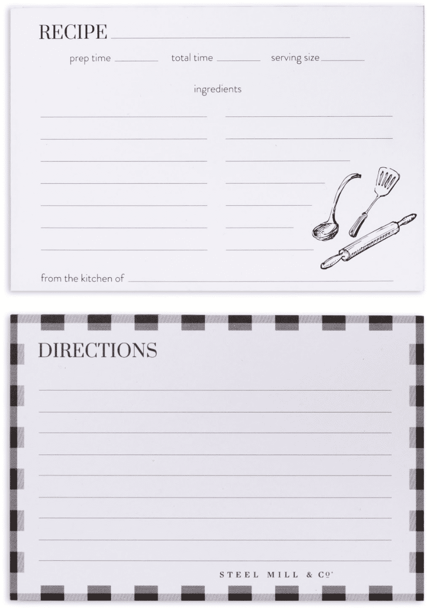 Recipe Card Png