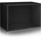 Way Basics Eco Stackable Storage Cube and Cubby Organizer, Espresso ...