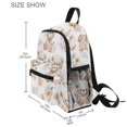 ALAZA Cute Bears Flowers Pattern School Backpack Student Bookbag Mini ...