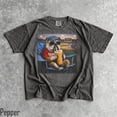 Comfort Colors® Bulldog Drinking Iced Coffee Funny Ballfield Dark Shirt ...