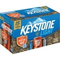 Keystone Light Beer, 15 Pack, 12 fl oz Aluminum Cans, 4.1% ABV ...