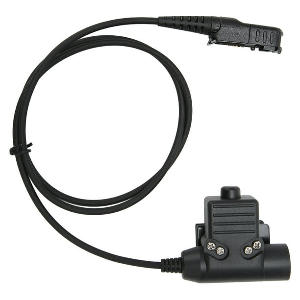 Way Radio Adapter,PTT Headset Adapter Push Headset Connector Cable ...