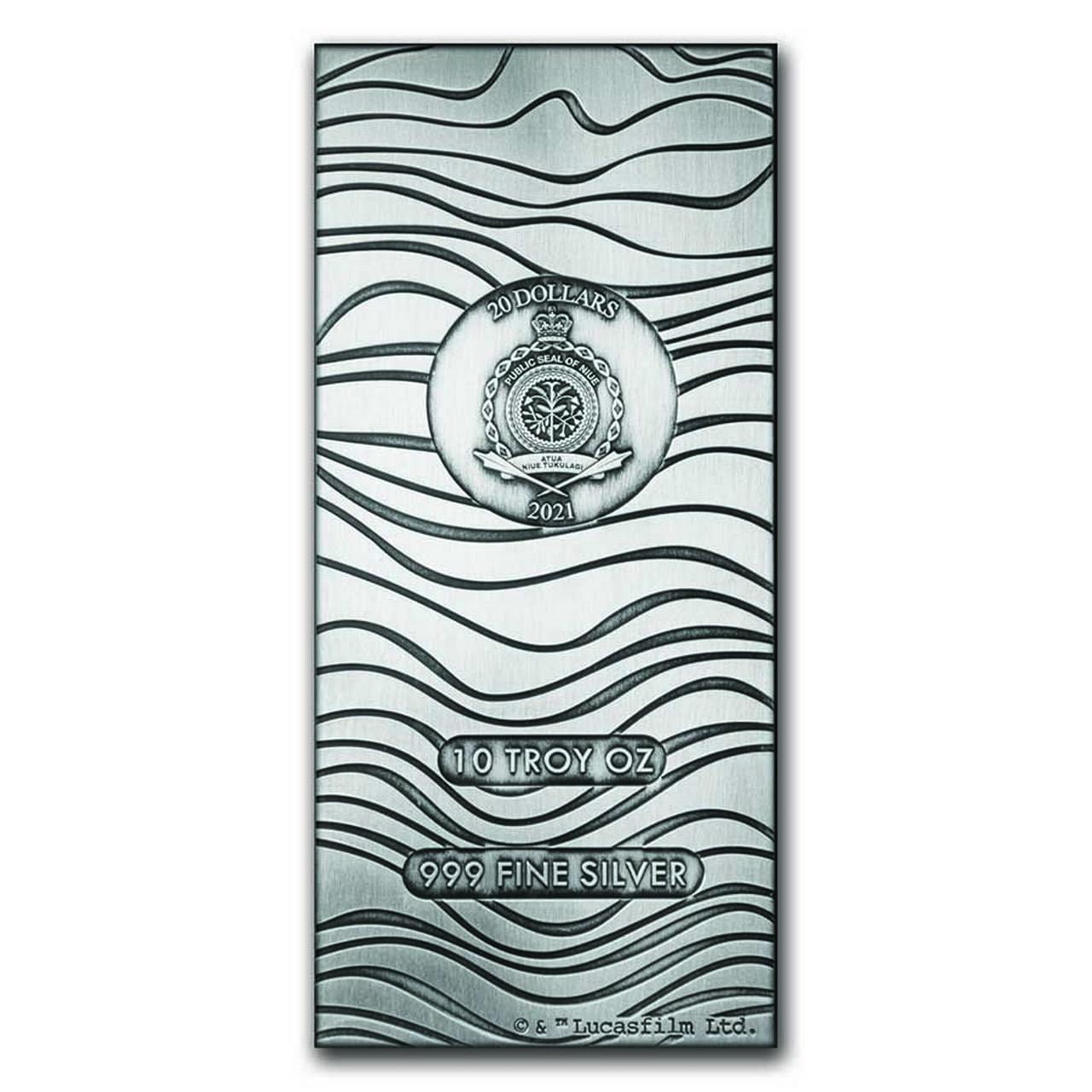 2021 Niue 10 oz Silver $20 Star Wars: Mandalorian Beskar Bar - Walmart.com