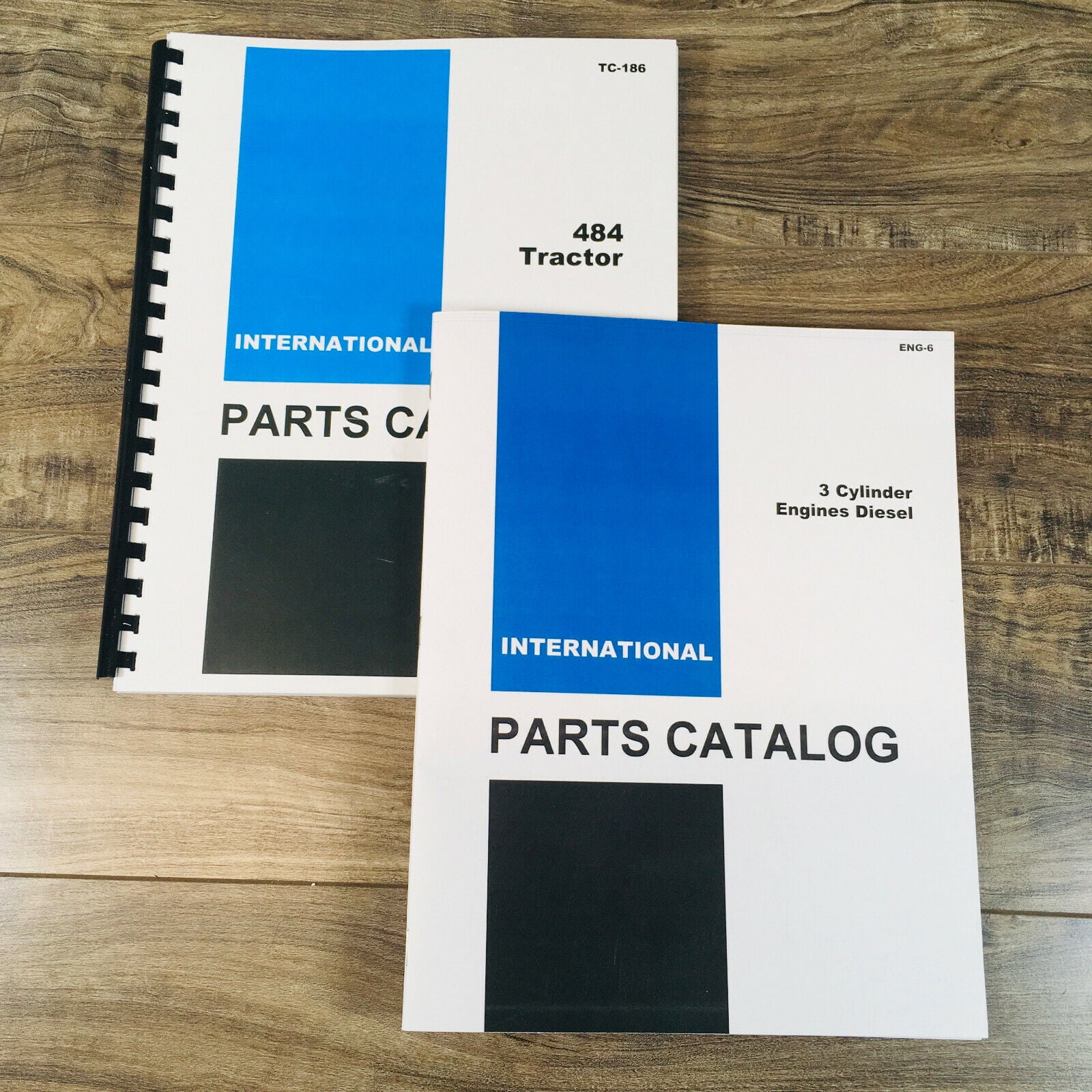 INTERNATIONAL 484 DIESEL TRACTOR PARTS MANUAL SET CATALOG BOOK ...