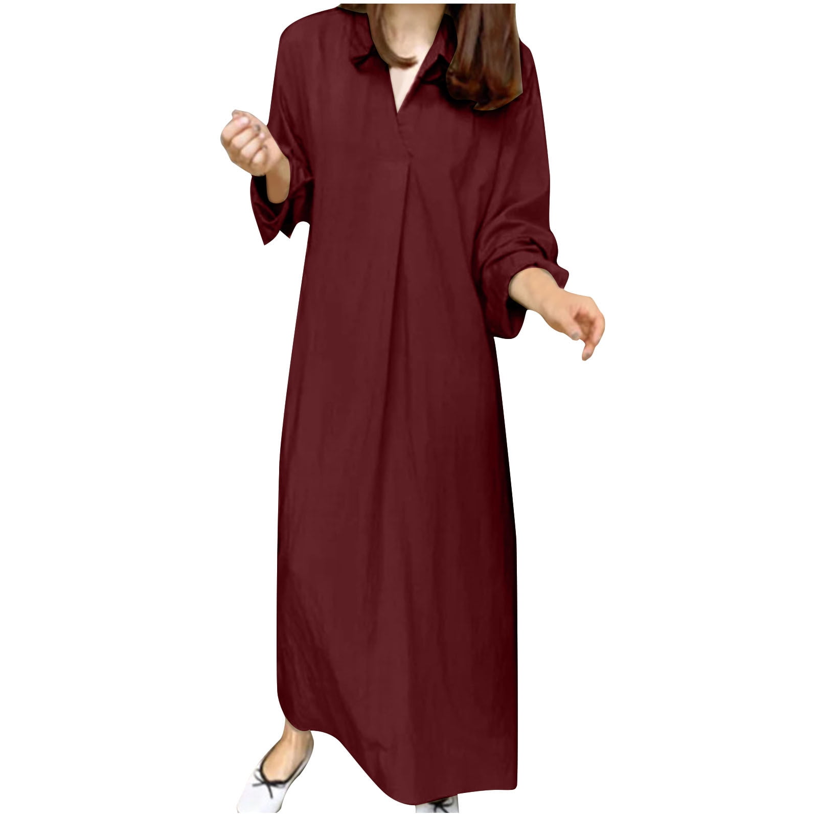 Click here for Aherbiu Plus Size Dresses For Women Cotton Linen B... prices