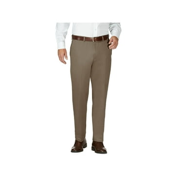 George Men's Flat Front Wrinkle Resistant Pants - Walmart.com