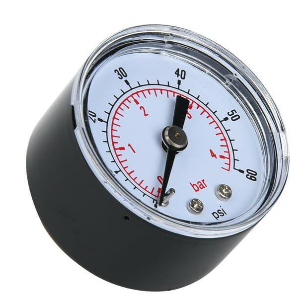 Manómetro axial, manómetro mecánico para manómetro BSPT Manómetro Conexión trasera ...