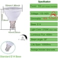 par16 E14 120v dimmable 5w 2700K Warm White 38 Degree COB led spot ...