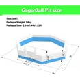 WARSUN 20FT Gaga Ball Pit Inflatable Premium Portable Gaga Ball Pit ...
