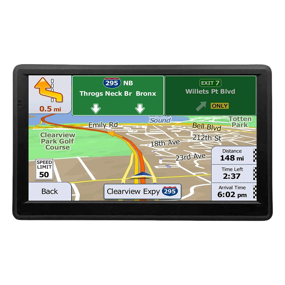 Navegador GPS para Vehículo Transmisor FM 7 Pulgadas Pantalla Táctil HD ...