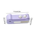 Cute Shape Portable Snack Sealer Green & Purple Two-Color Magnetic ...