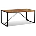 vidaXL Dining Table Kitchen Table Dining Room Table Solid Rough Mango ...