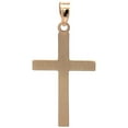 Brilliance Fine Jewelry 14 KT Two Tone Gold Swirl Cross Pendant ...