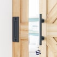 5.5 Feet Sliding Barn Door Hardware Kit, I Shape Hanger, For 30-33 Inch ...