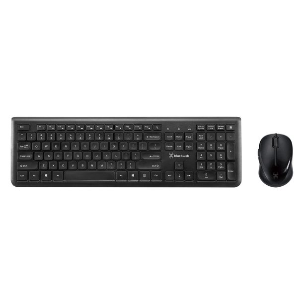 blackweb 2.4GHz Wireless Multimedia Keyboard and Mouse Combo Set (Black) - Walmart.ca