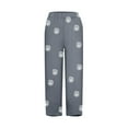 Plus Size Womens Wide Leg Boho Linen Pants Summer Beach Capris Elastic