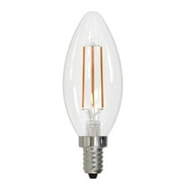 Bulbrite Pack of (4) 4 Watt Dimmable Clear Filament B11 Candelabra (E12 ...
