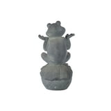 Alfresco Home Care-Free Gray Frog Garden Statue in Bronze - Walmart.com