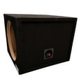 King Boxes S12V 12-In. Single-Speaker Ported Black Carpeted Enclosure ...