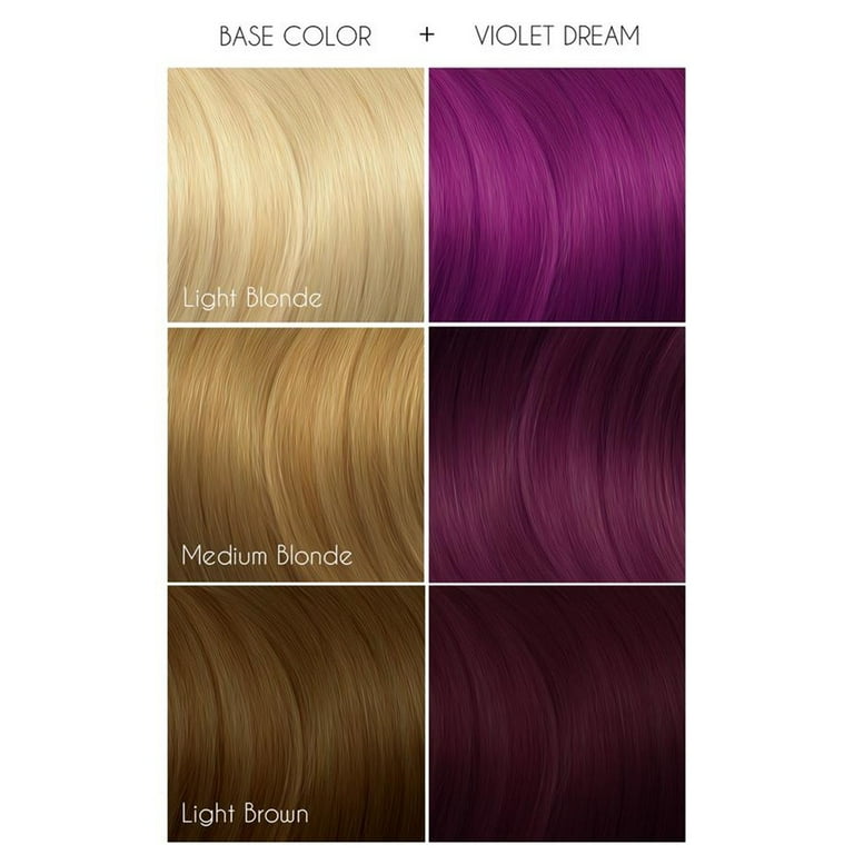 Purple Hair Dye Color Chart