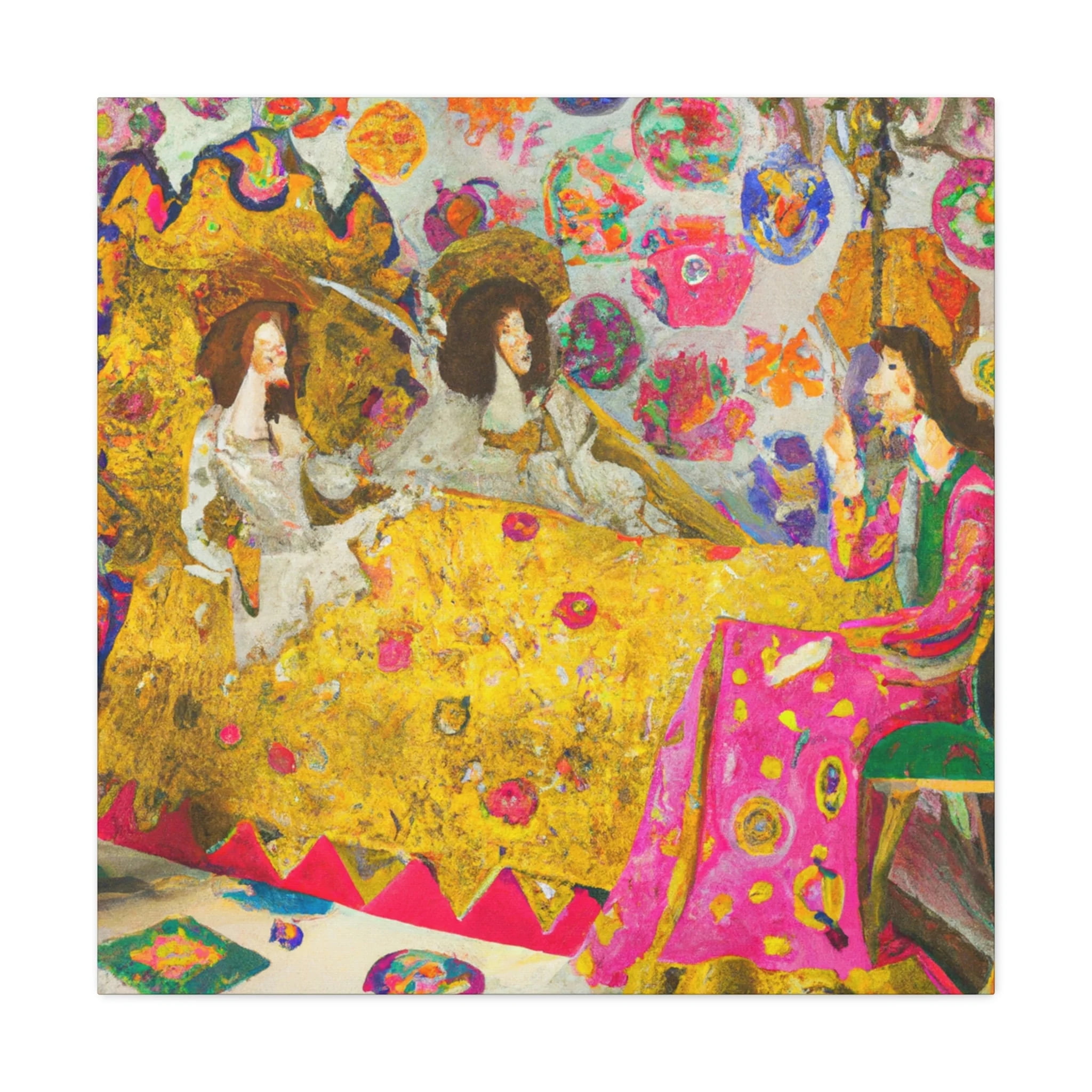 Rococo Splendor Pointillism - Canvas - Walmart.com