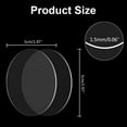 25pcs 2inch Clear Extruded Circle Acrylic Sheet Round Disc Sheet for ...