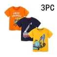Afuyipoi Boys 3PC Cartoon T-Shirt Sets (2-8 Years), 100%Cotton Short ...