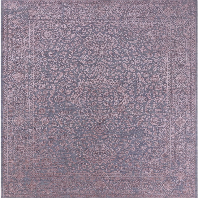 Ahgly Company Indoor Square Mid-Century Modern Pastel Violet Purple ...