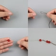 5/6pcs Easy to Use Bead Needle Open Big Eye Sewing Needle Jewelry ...