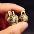YIEMEEN Vintage Style Prosperity Bell Charm Crafted From Copper With ...