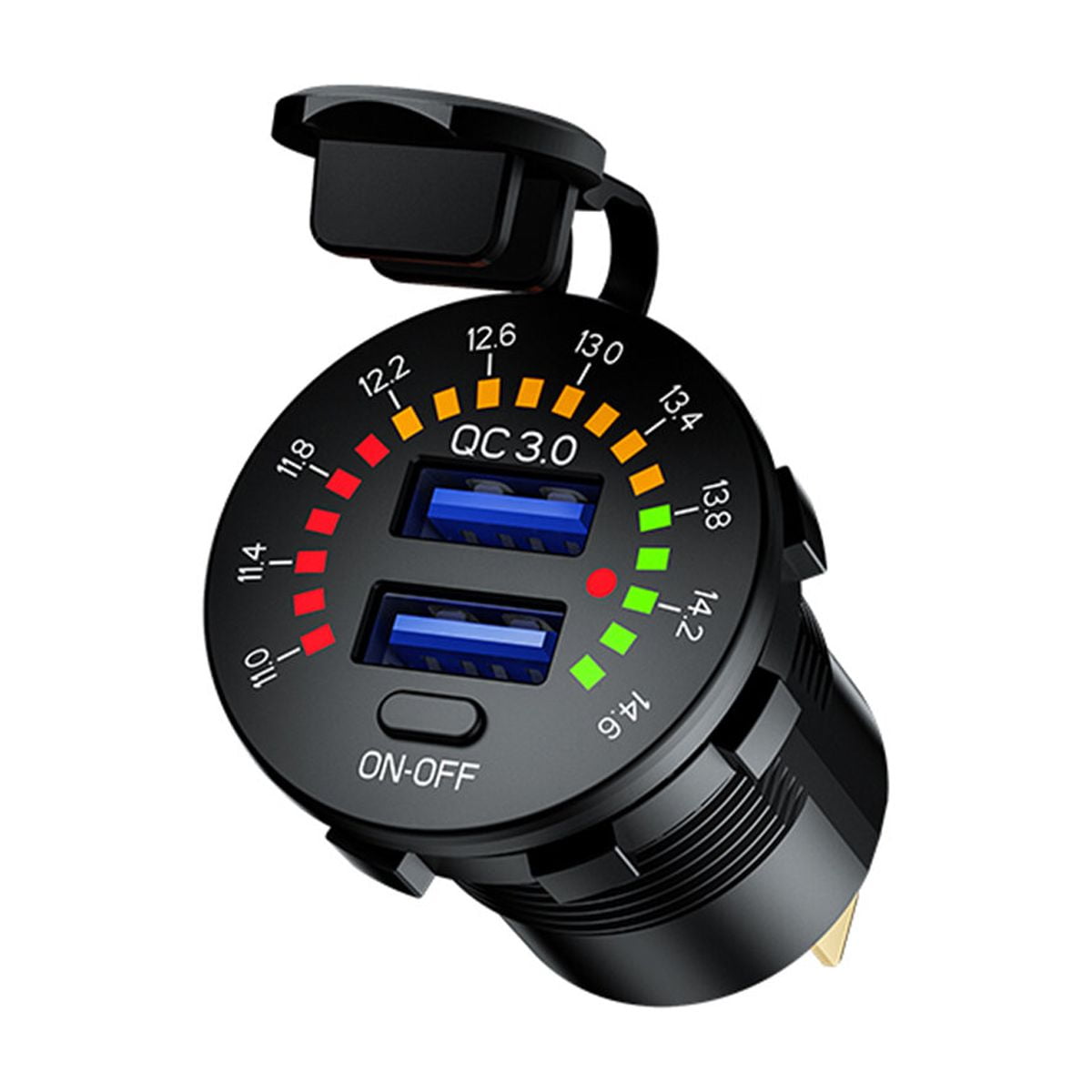 Click here for 12-24v Dual Usb Car Charger Socket Port With Colou... prices