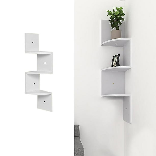 Floating Wall Corner Shelf Bookcase Storage Rack - Walmart.ca