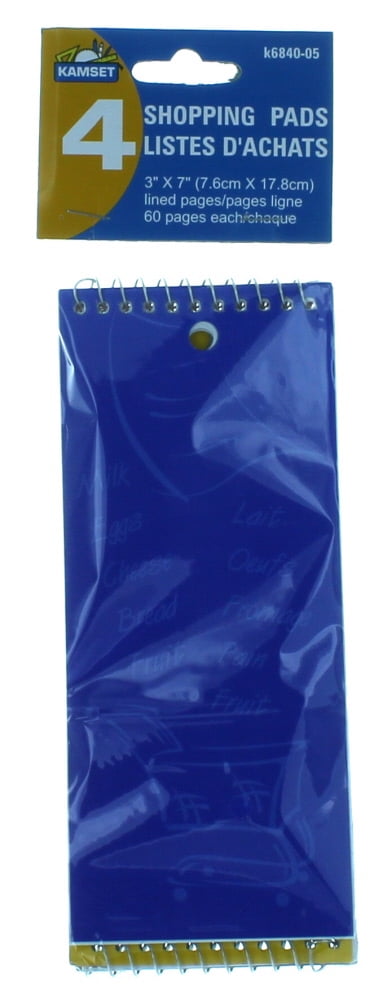 Shopping Pads Lot of 4 Grocery Lists Lined Pages K6840-05 - Walmart.com