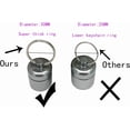 2 packs aluminum pill containers keychain pocket coin storage metal ...