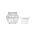 AOMXGD Transparent Plastics Hydroponic Pot, Automatic Water Absorption ...