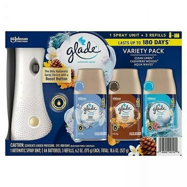 Glade Room Dispenser Set, Automatic Spray Refill and Holder Kit, Clean ...