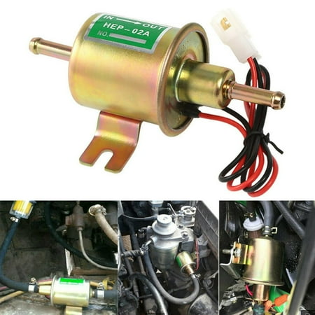 Electric Fuel Pump 12V Low Pressure 4-7 PSI Fuel Pump HEP-02A ...