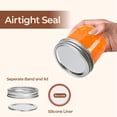 8 oz Wide Mouth Mason Jars, 12Pcs Glass Jars for Home Cooks Making Jam ...