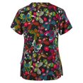 Frostluinai Savings Clearance Plus Size Tops For Women Women Scrubs Top