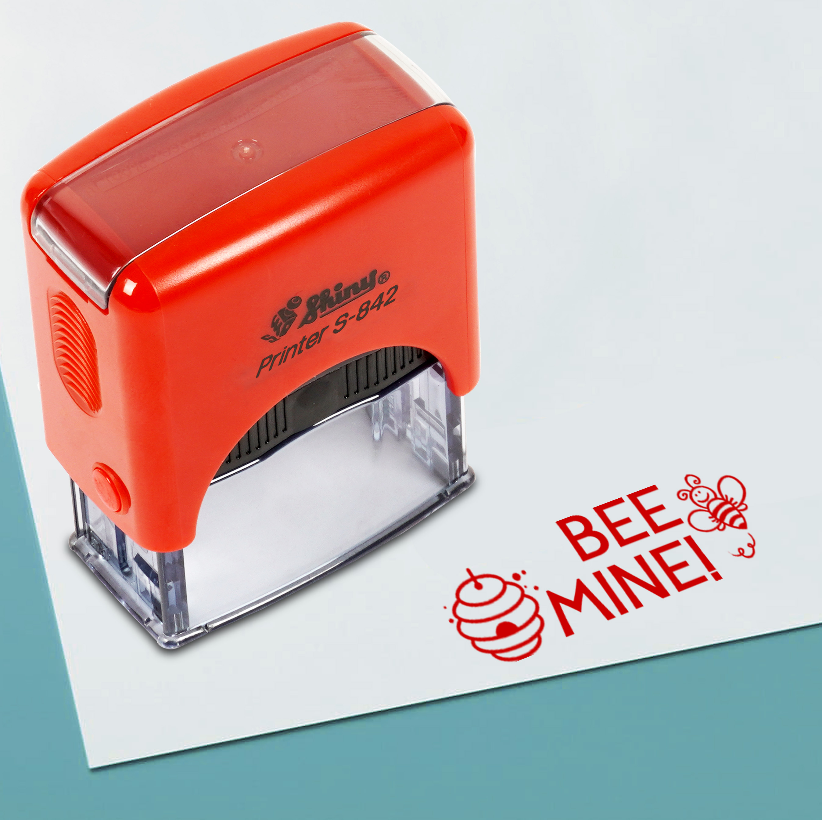 Printtoo Bee Mine Self Inking Rubber Stamp Pre,Inked Office Stamp, Home ...