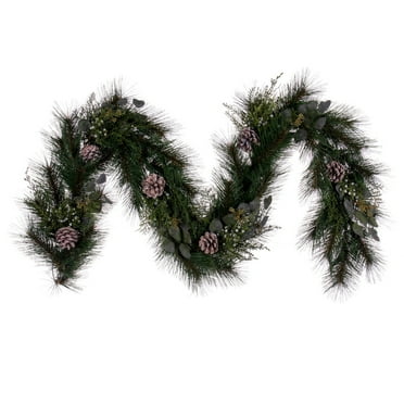Vickerman 6' Gold Artificial Gardenia Glitter Garland. - Walmart.com
