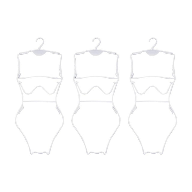 3 Pieces Top Swivel Hook Body Shape Display Hangers Storage ...
