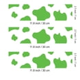 3 pcs Green Cow Pattern Cake Strips Edible birthday cake strips, cake ...