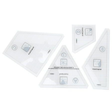 VGEBY Quilting Supplies Quilting Rulers DIY Transparent Acrylic ...