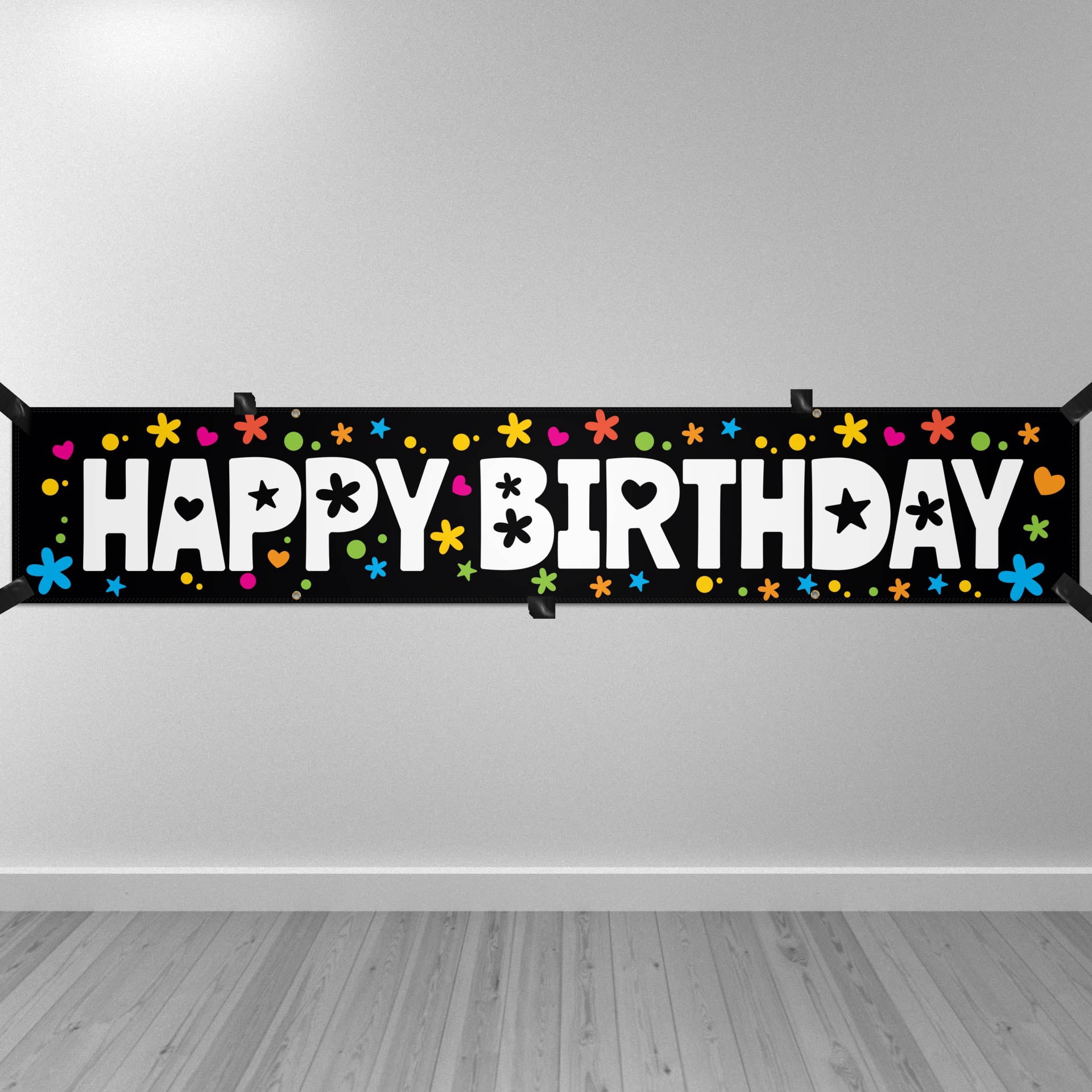 Happy birthday banner, Size 98 inch * 18 inch , happy birthday ...