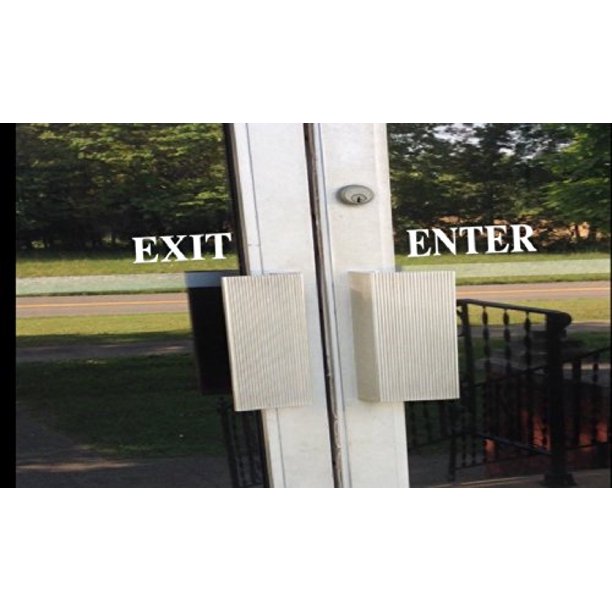 Enter Exit signs sticker decal business door 8 inch *E198* vinyl store ...