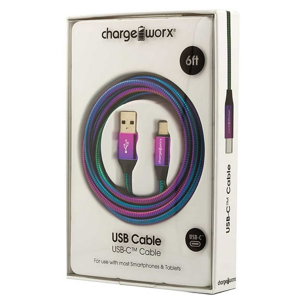 CHARGE WORX CABLE USB A USB TIPO "C" ChargeWorx CX4843IR | Bodega ...