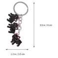 DESIGNICE 2026 New Creative Black Metal Keychain Ring Durable for Keys ...