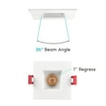 Luxrite 2 inch Square Dimmable LED Recessed Light, 8W =50W, 5000K ...